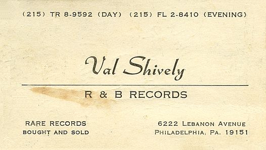 Val Shively's R & B Records Photo Gallery I