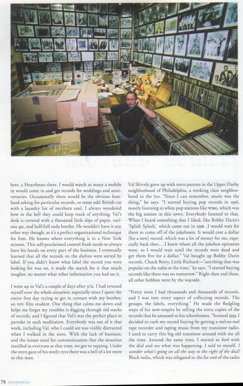 Val Shively's R&B Records: Pictures